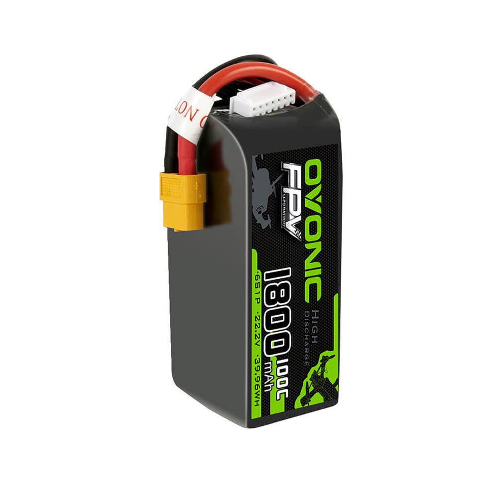 Ovonic 22.2V 50C 6S 4500mAh LiPo Battery Pack with T Plug for Drone