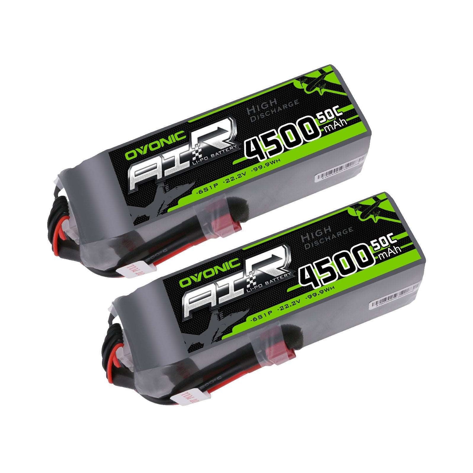 Ovonic 22.2V 50C 6S 4500mAh LiPo Battery Pack with T Plug for Drone